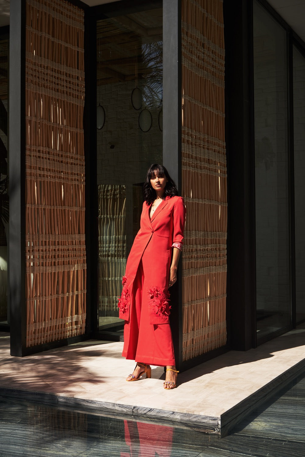 AZRA Long Blazer-Suit – Vidhi Wadhwani